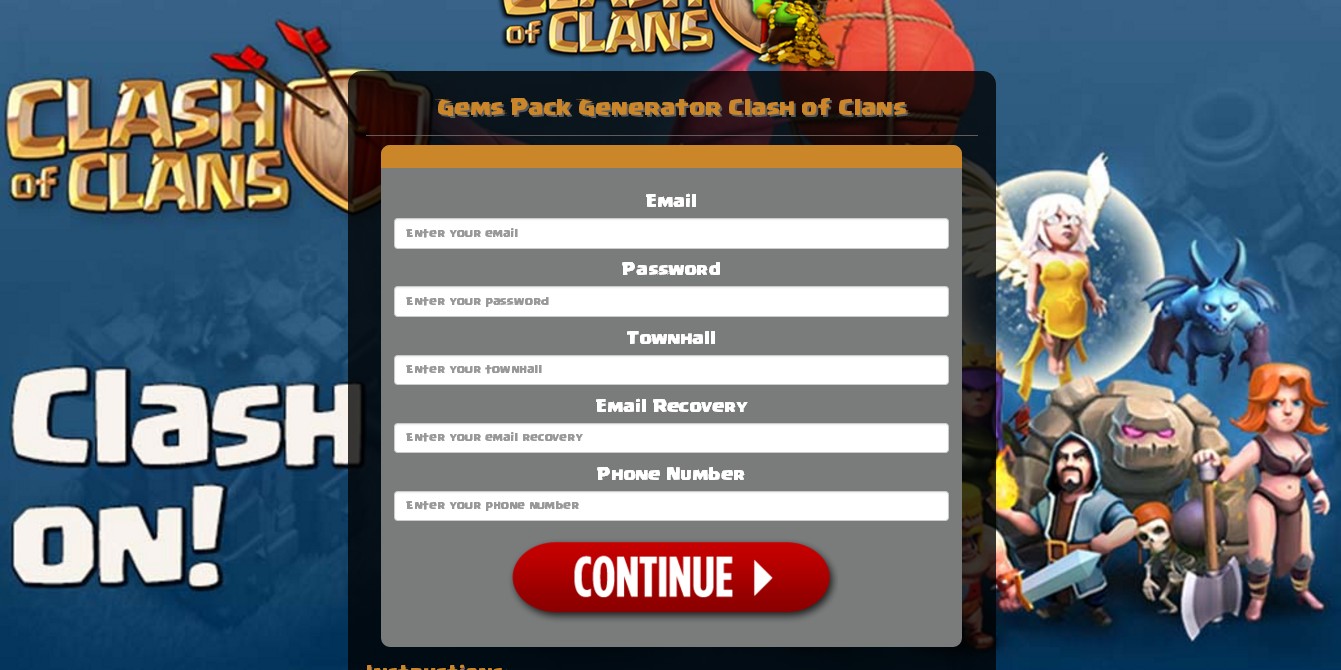 Clash of clans online generator activation code - operfmouse