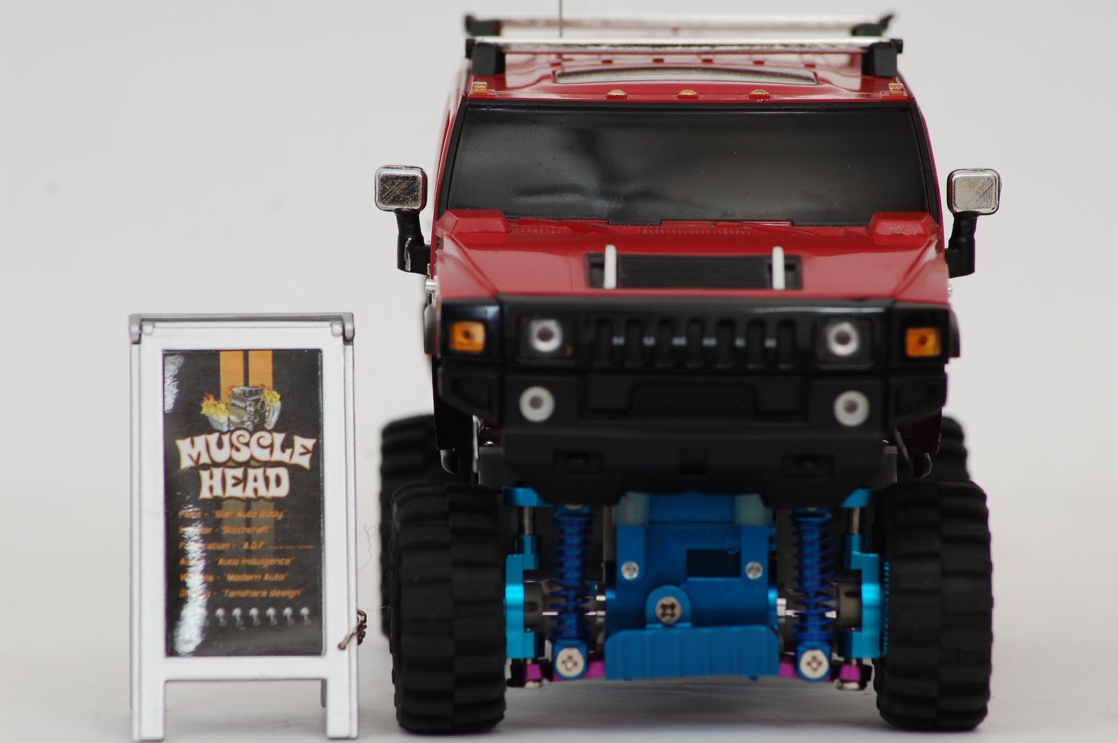 Southern Comfort Rc Garage: SUPER RARE RED H2 HUMMER-CUSTOM-GPM