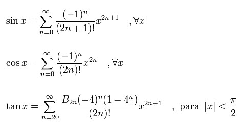4.6 Representacion De Funciones Mediante La Serie De Taylor