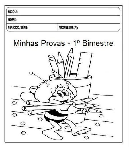 Capas de prova prontas para imprimir - capas de provas do 1° Bimestre ...