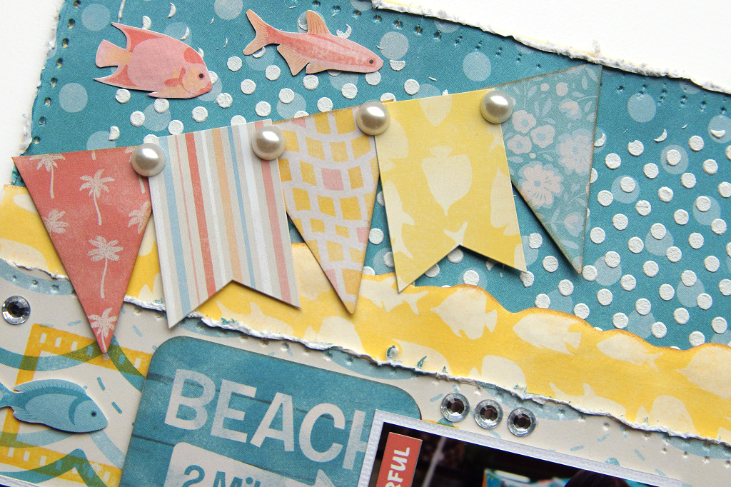 The BoBunny Blog: Beach Day Layout with Emmy
