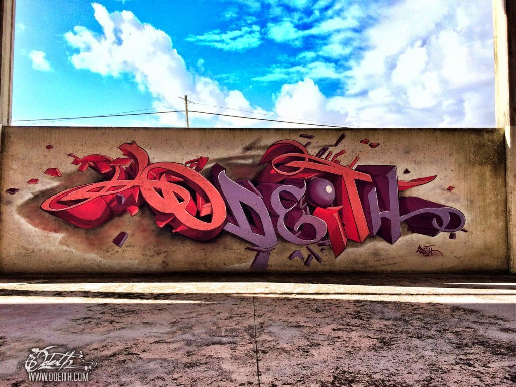 Pintora M. Inés Carod: ODEITH, GRAFFITI EN 3D