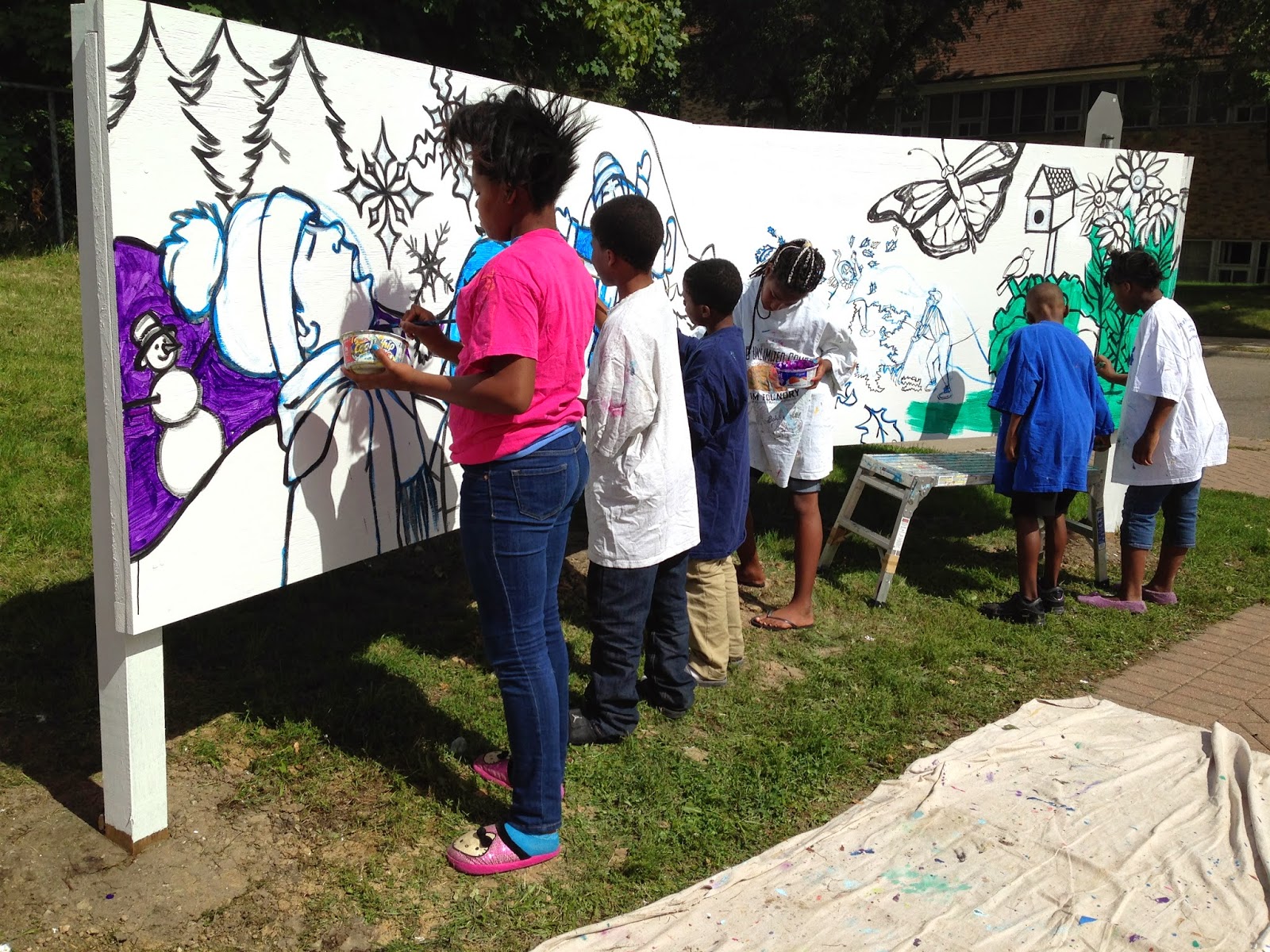Murals by Melodee Strong: Play on Penn/ Open Streets Mural Project!