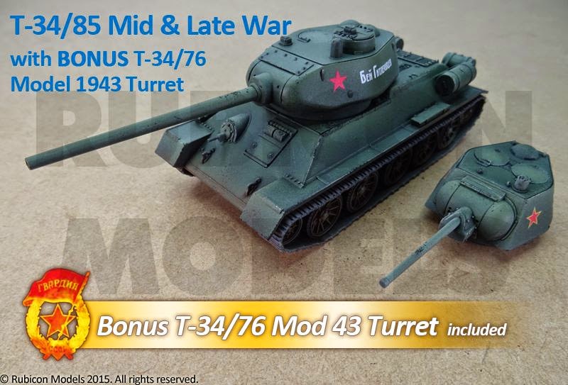 Tabletop Fix: Rubicon Models - New T-34 Preview
