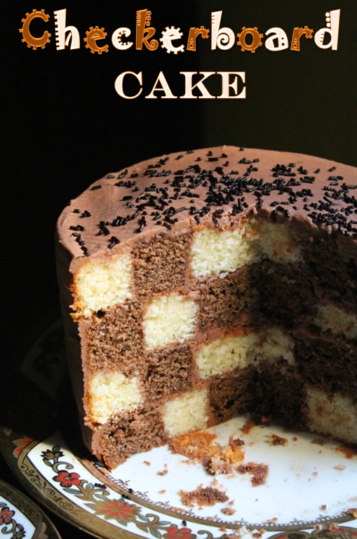 Checkerboard Cake Recipe / Vanilla & Chocolate Checkerboard Cake Recipe ...