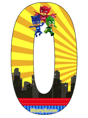 Alfabeto de PJ Masks en la Ciudad. - Oh my Alfabetos!