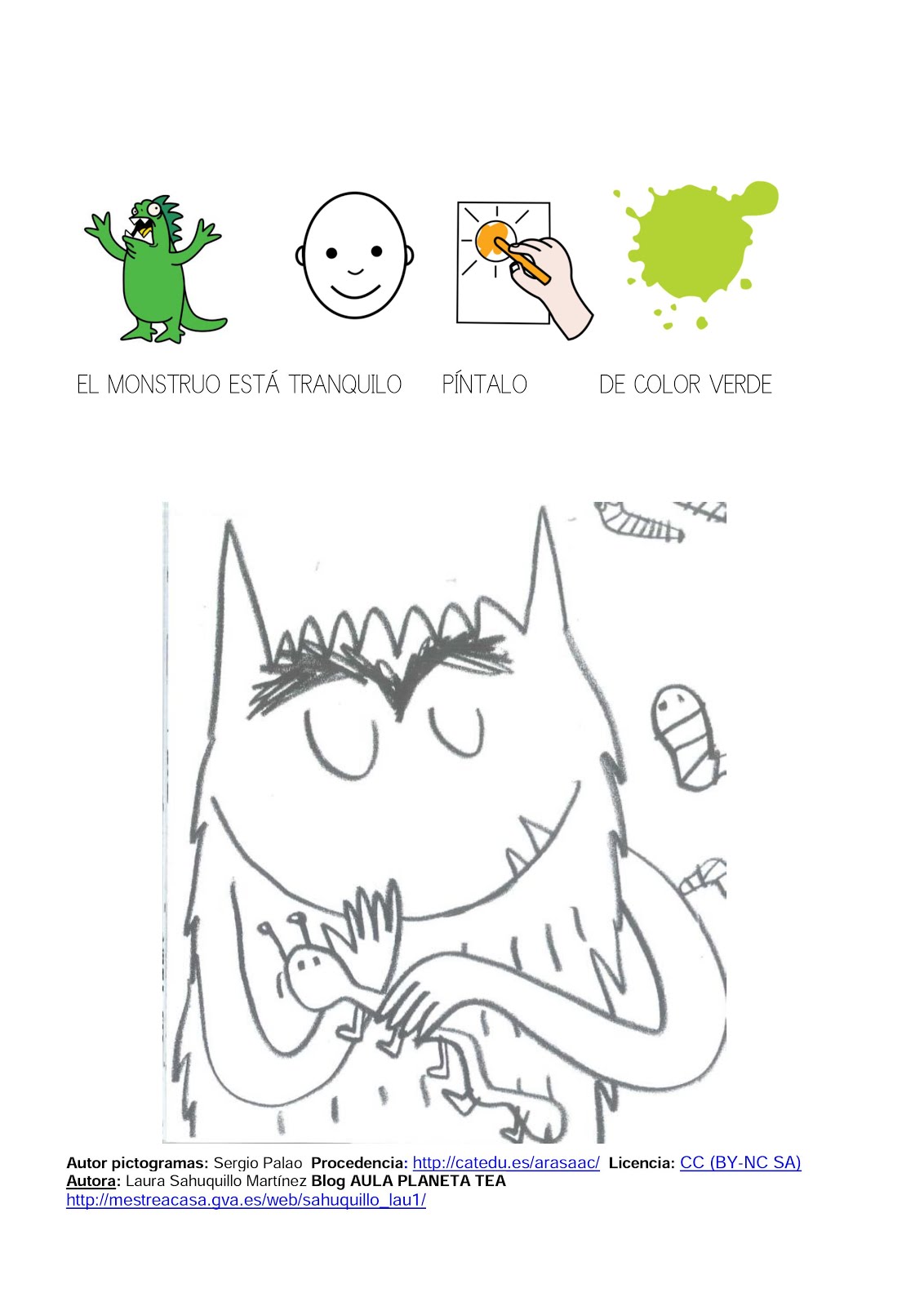 RECURSOS Y ACTIVIDADES PARA EDUCACIÓN INFANTIL: EL MONSTRUO DE COLORES ...