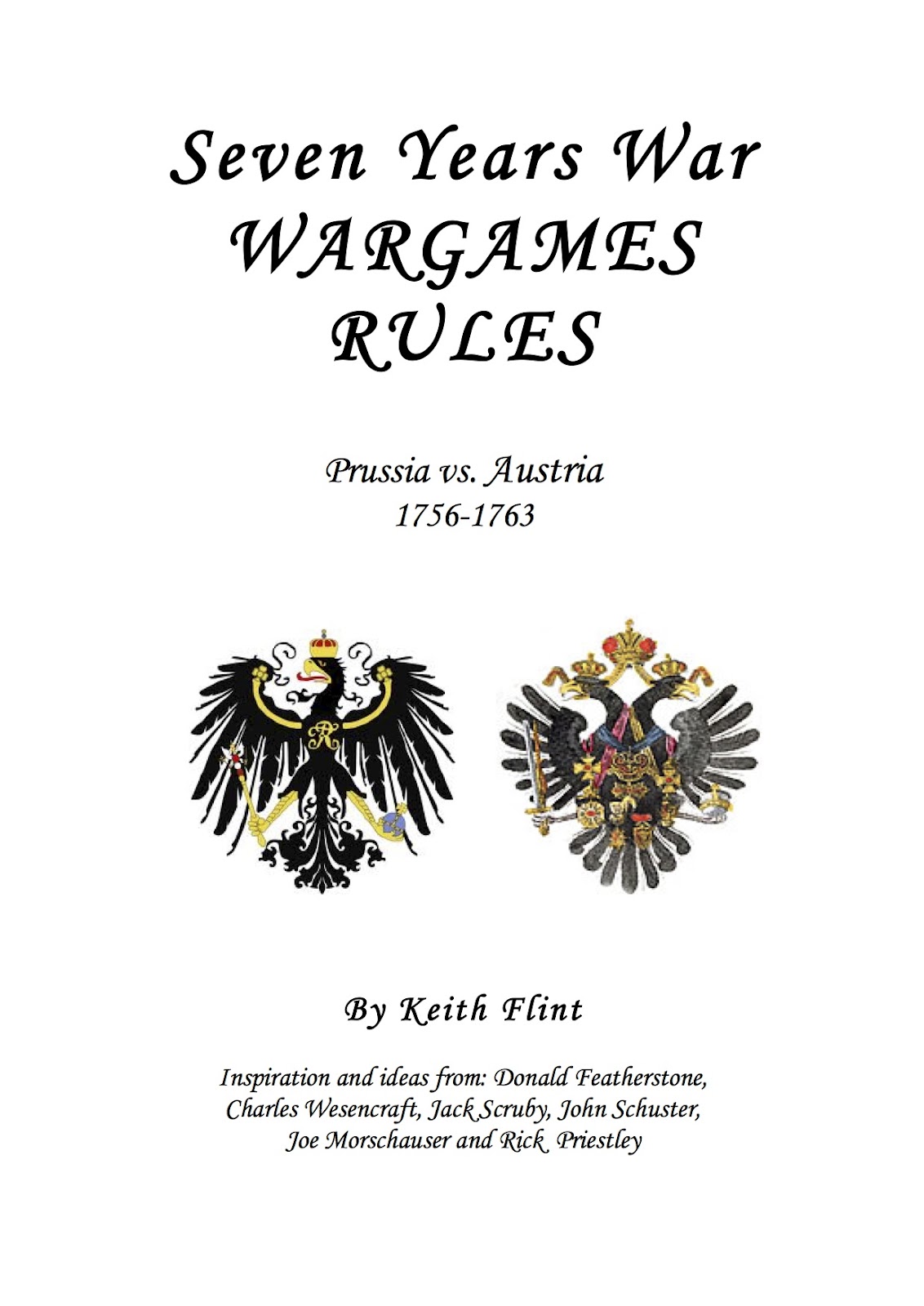 KEITH'S WARGAMING BLOG: My Seven Years War Rules