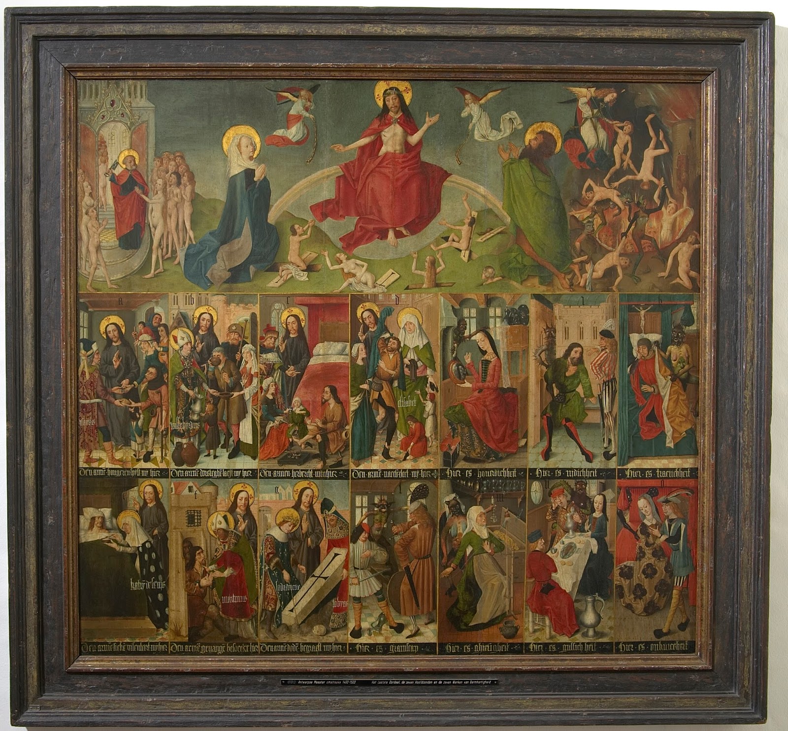 Anonymous: The Last Judgment with the the Seven Acts of Mercy and the ...