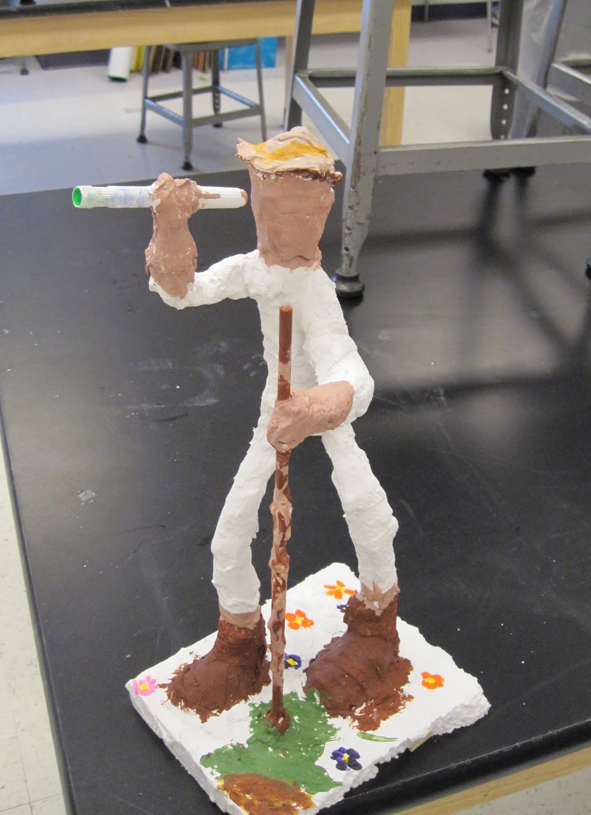 There's a Dragon in my Art Room: People in motion with plaster bandage