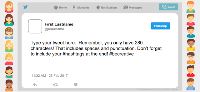 Blank Twitter Tweet Box