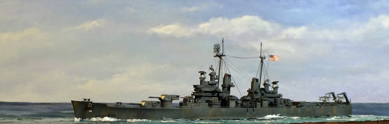 MODELSHIPS & WORLD IN SCALE: USS Baltimore (CA-68), 1943.