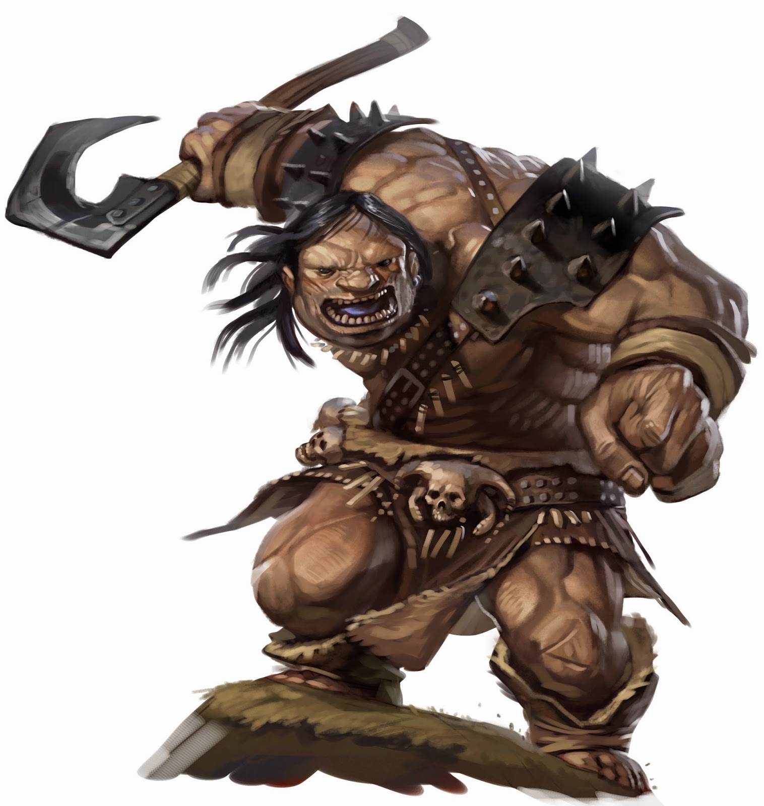 the art of Eric Belisle: Bugbear, Ogre and Goblin King - Paizo's Pathfinder
