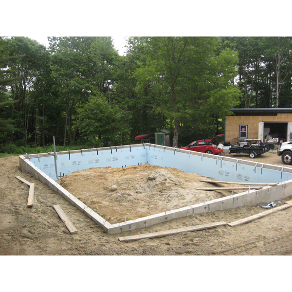 Oyster River House: Foundation: No Basement = Less Concrete