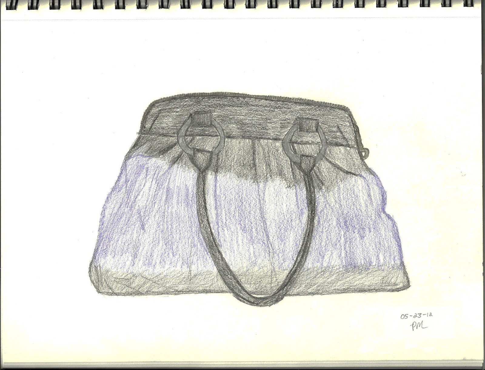 The Crafty Chick: Vera Wang Purse Sketch