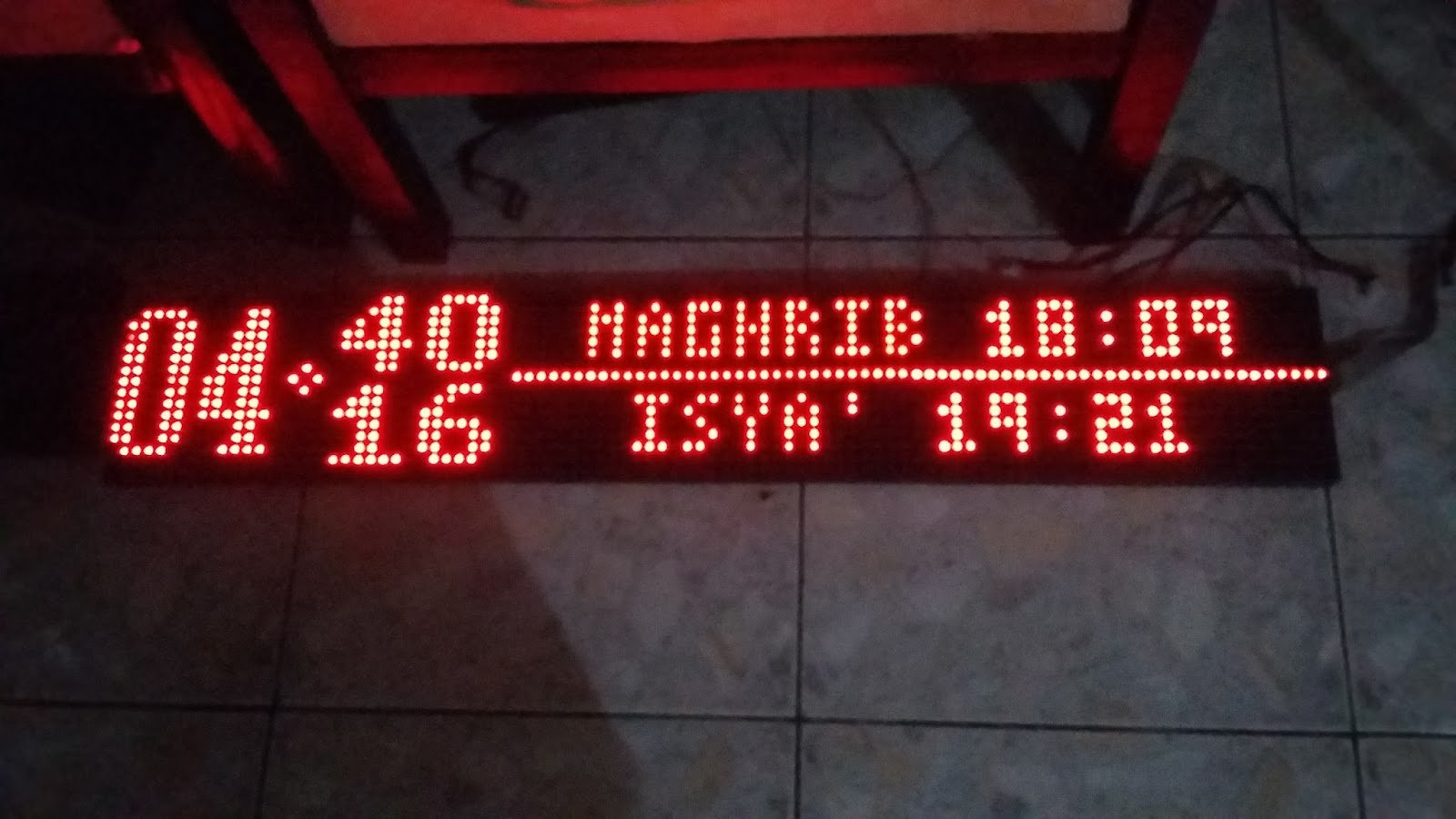 ChelloTech (learn from copas): (RAKIT) Jadwal Sholat Digital (arduino P10)