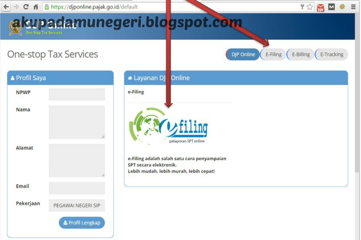 Penjelasan Lengkap Tentang Efiling Pajak Online Beserta Cara ...