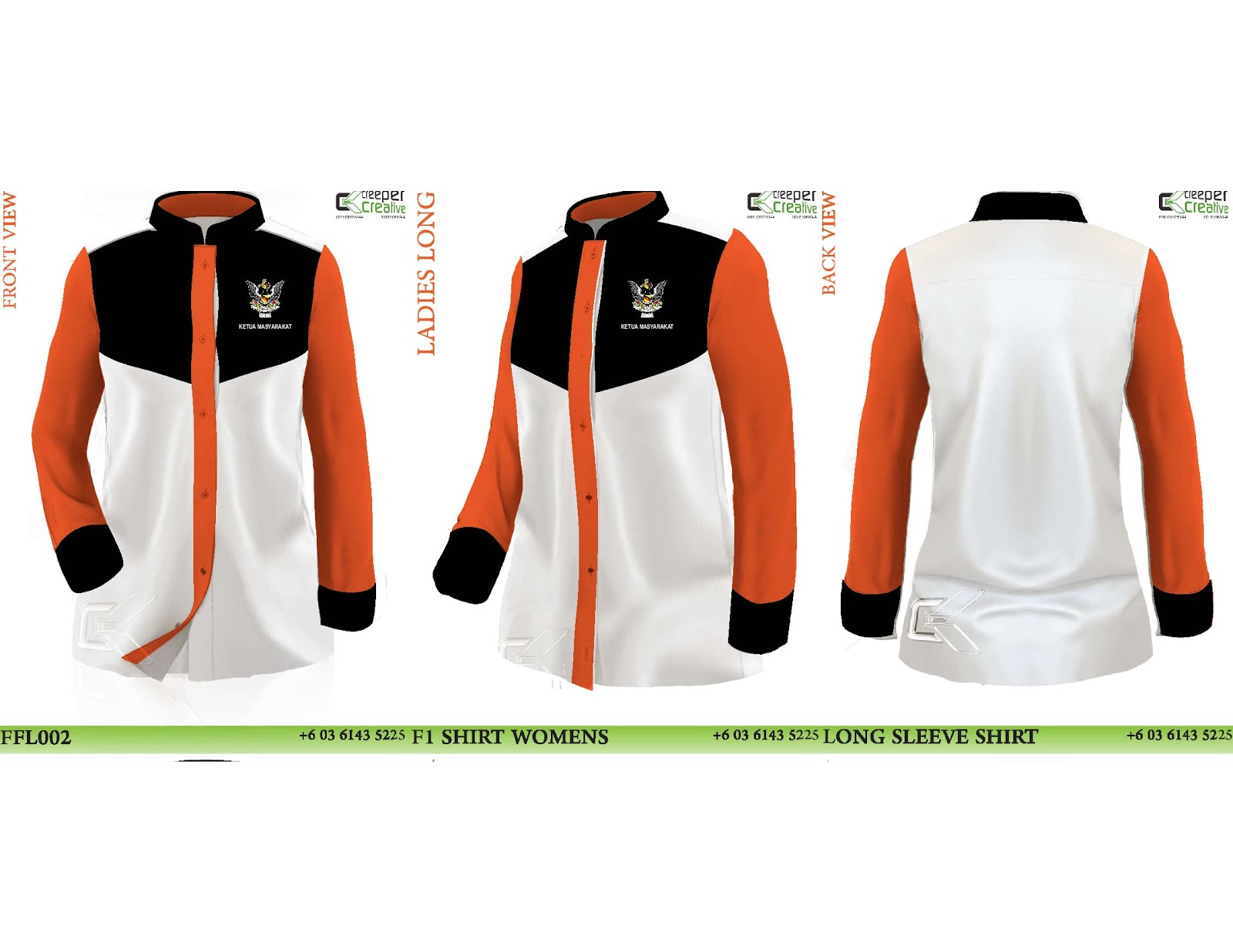 Custom Made Baju korporat Custom made pelbagai design dan warna