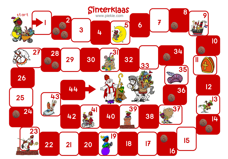 Rekenen is Top!: Rekenspel 195 Sinterklaasganzenbord