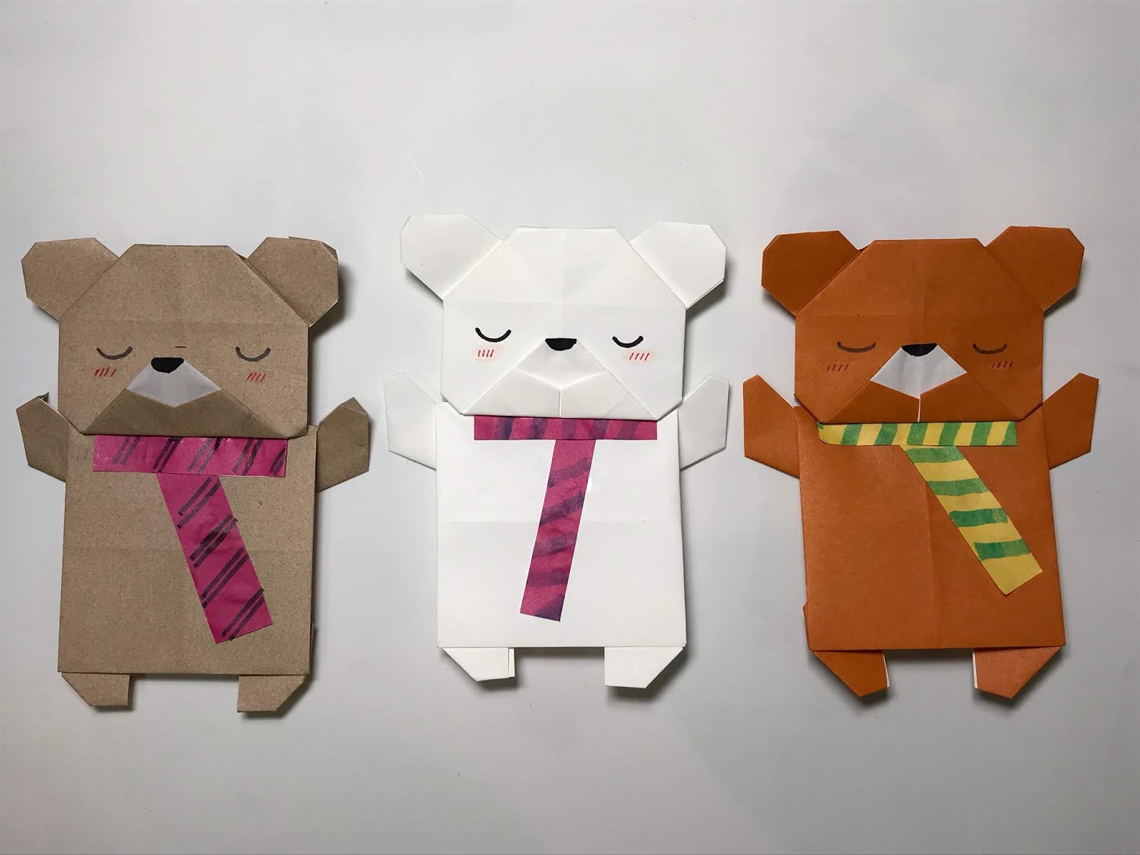 Tutorial #99: Origami Winter Bear | The Idea King