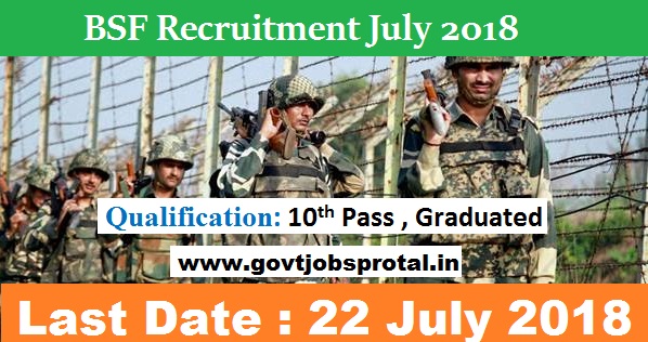 BSF Recruitment for 200+ Constable Posts (Border Security Force Vacancies)