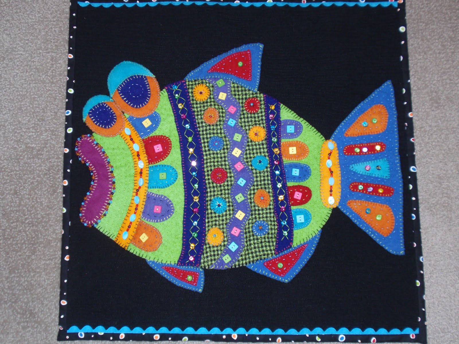 MARY LOU and CHERRIES TOO: Jenny's Fish from My Wool Fish Class- Like ...