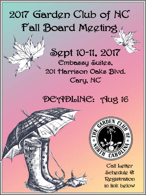 Durham Council of Garden Clubs: August 2017