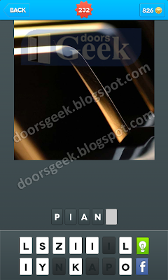 Zoomed In - Photo Word Game Level 232 ~ Doors Geek