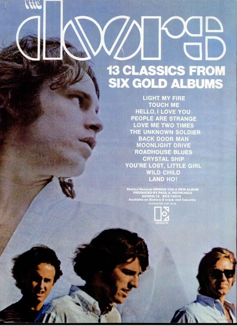 Rock & Roll Newspaper Press History: The Doors - "13" Record ...