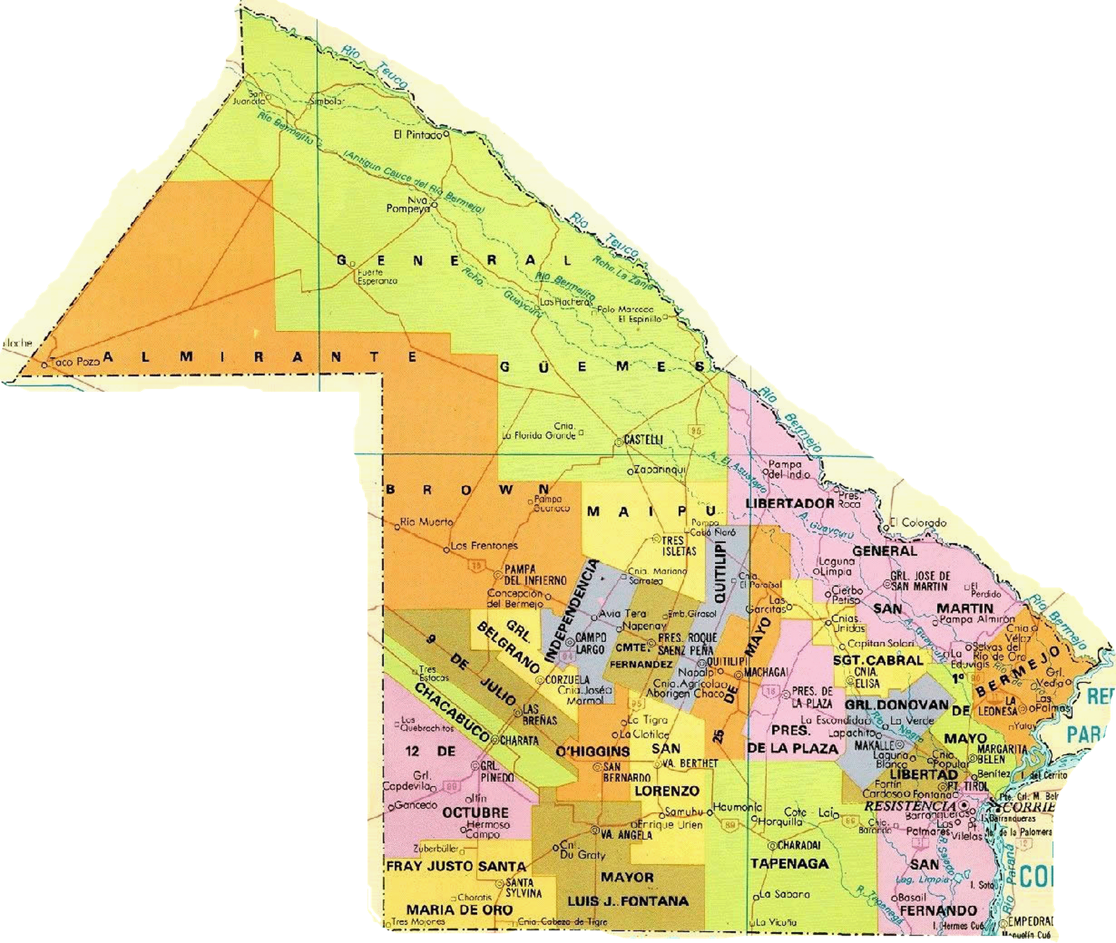 Mapas Escudos Banderas: Bandera Escudo y Mapa de la Provincia de Chaco