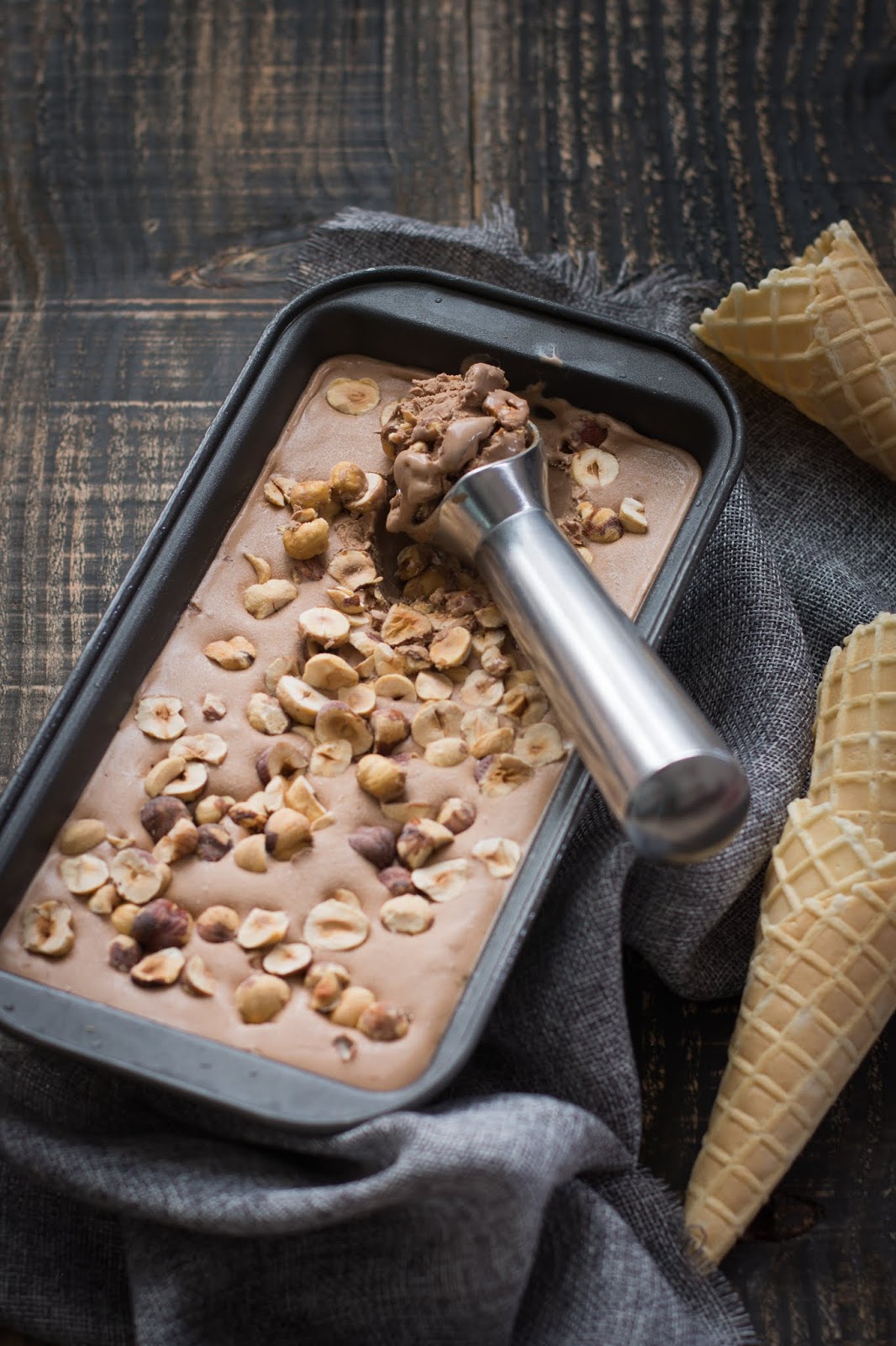 Chic, Chic, Chocolat: Glace au chocolat et noisettes sans sorbetière