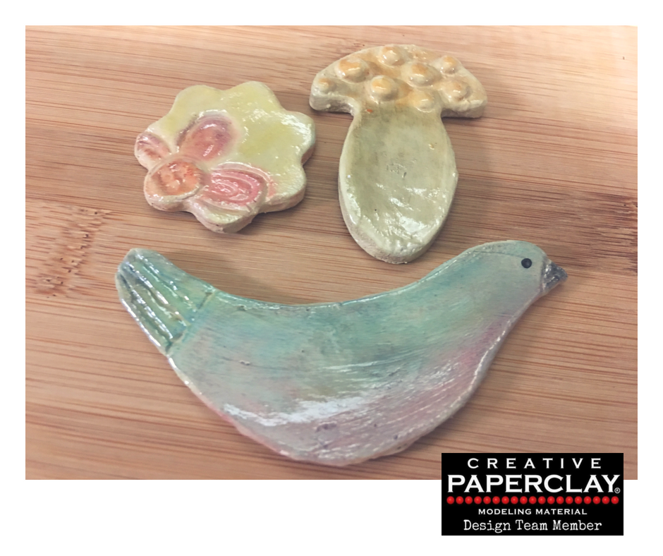 Creative Paperclay® air dry modeling material: DIY Magnets