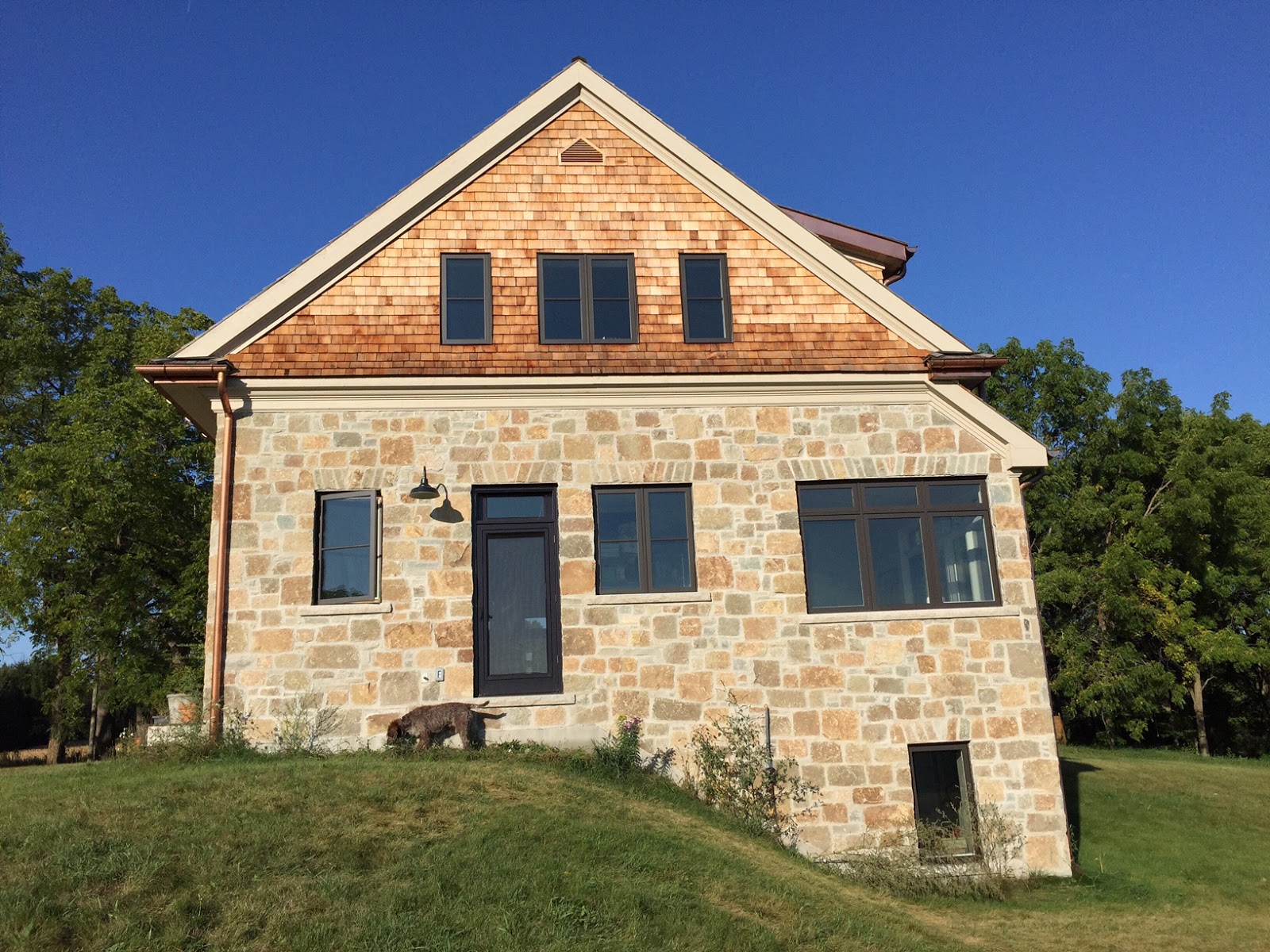 Building Walnut Farm: Architectural Bling: Copper Gutters, Cedar Gables ...