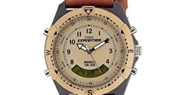 Feel To Deal: Timex Expedition Analog-Digital Beige Dial Men's Watch ...