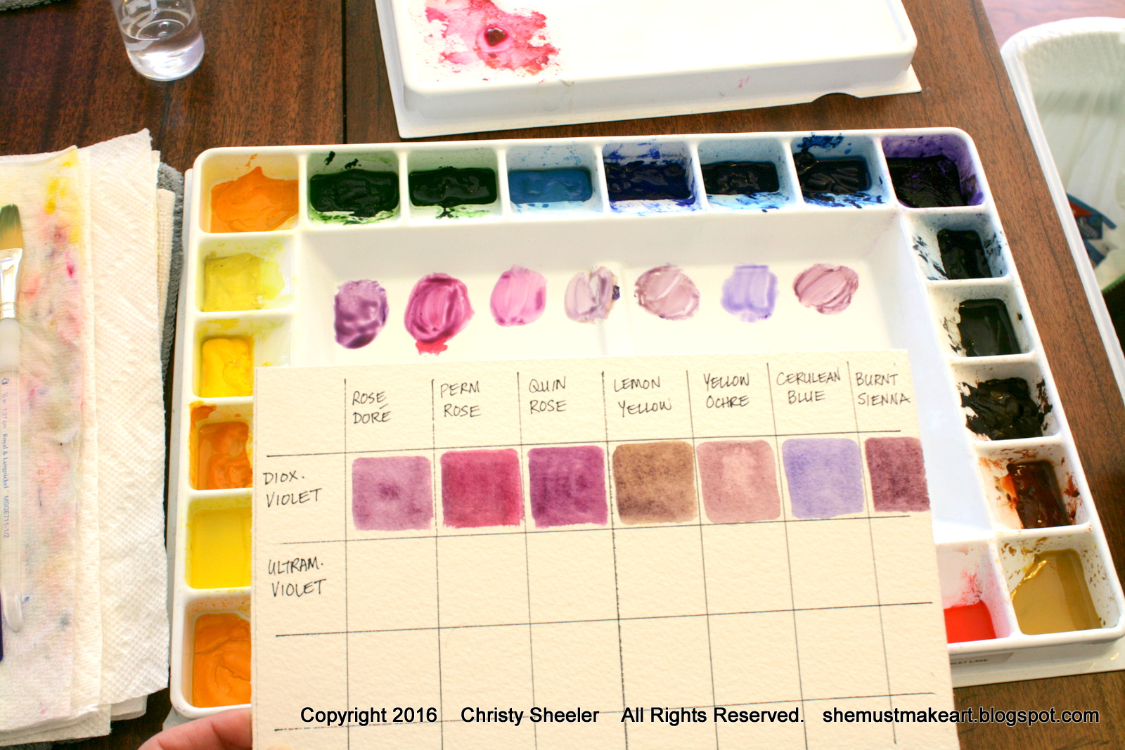 She Must Make Art : Why I Make Color Mixing Grids
