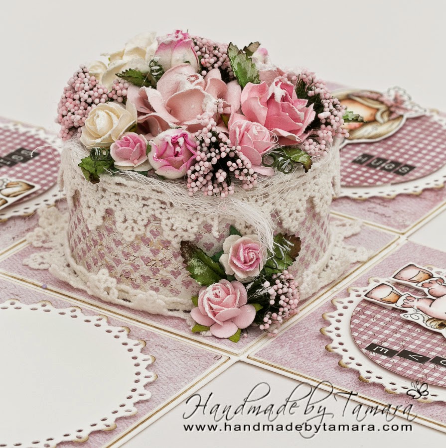 Pink and girly explosion box – Handmade By Tamara