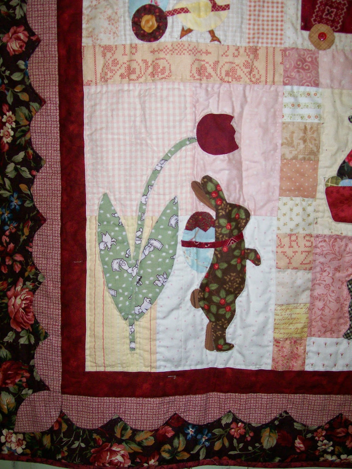 Polka Dot Quilter: Rabbits Prefer Chocolate Quilt!