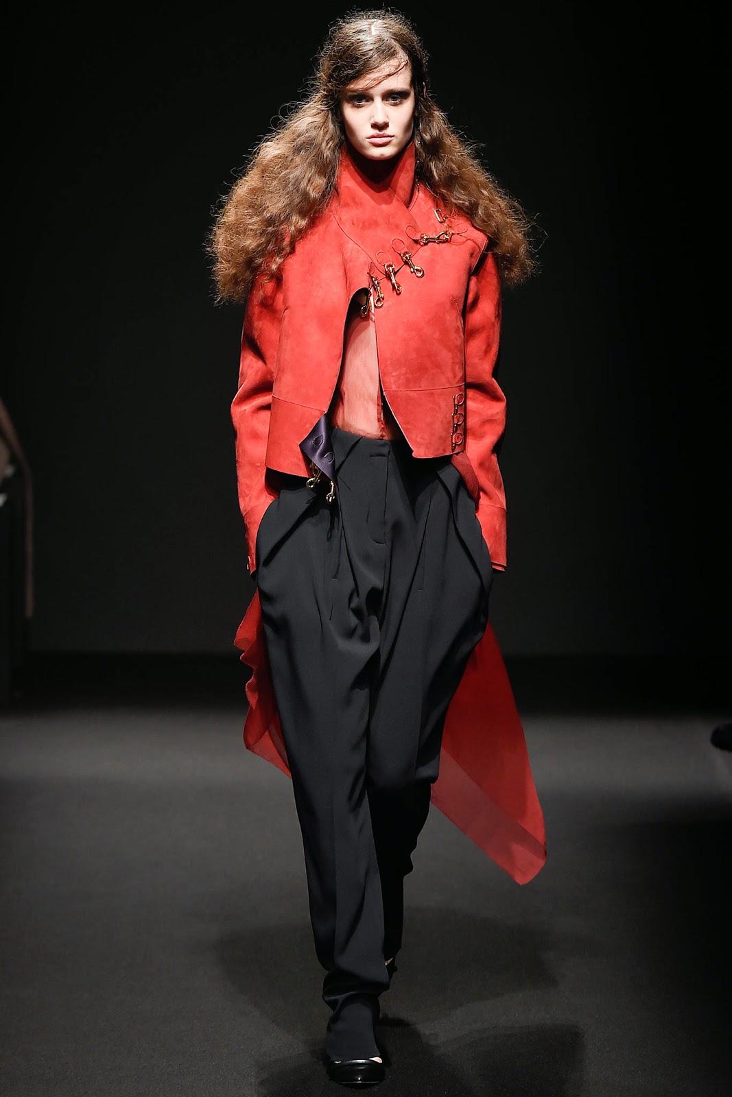 Dutch Models Lauren De Graaf Thyra Van Daalen And Sanne Vloet For Esteban Cortazar F W 2015 Show