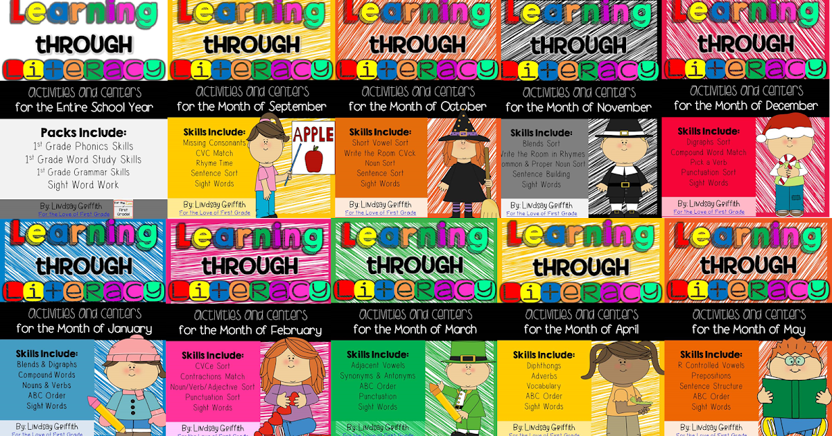 For the Love of First Grade: Back to School with Learning through Literacy