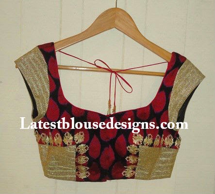 Cap Sleeves Georgette Blouse | Latest Blouse Designs