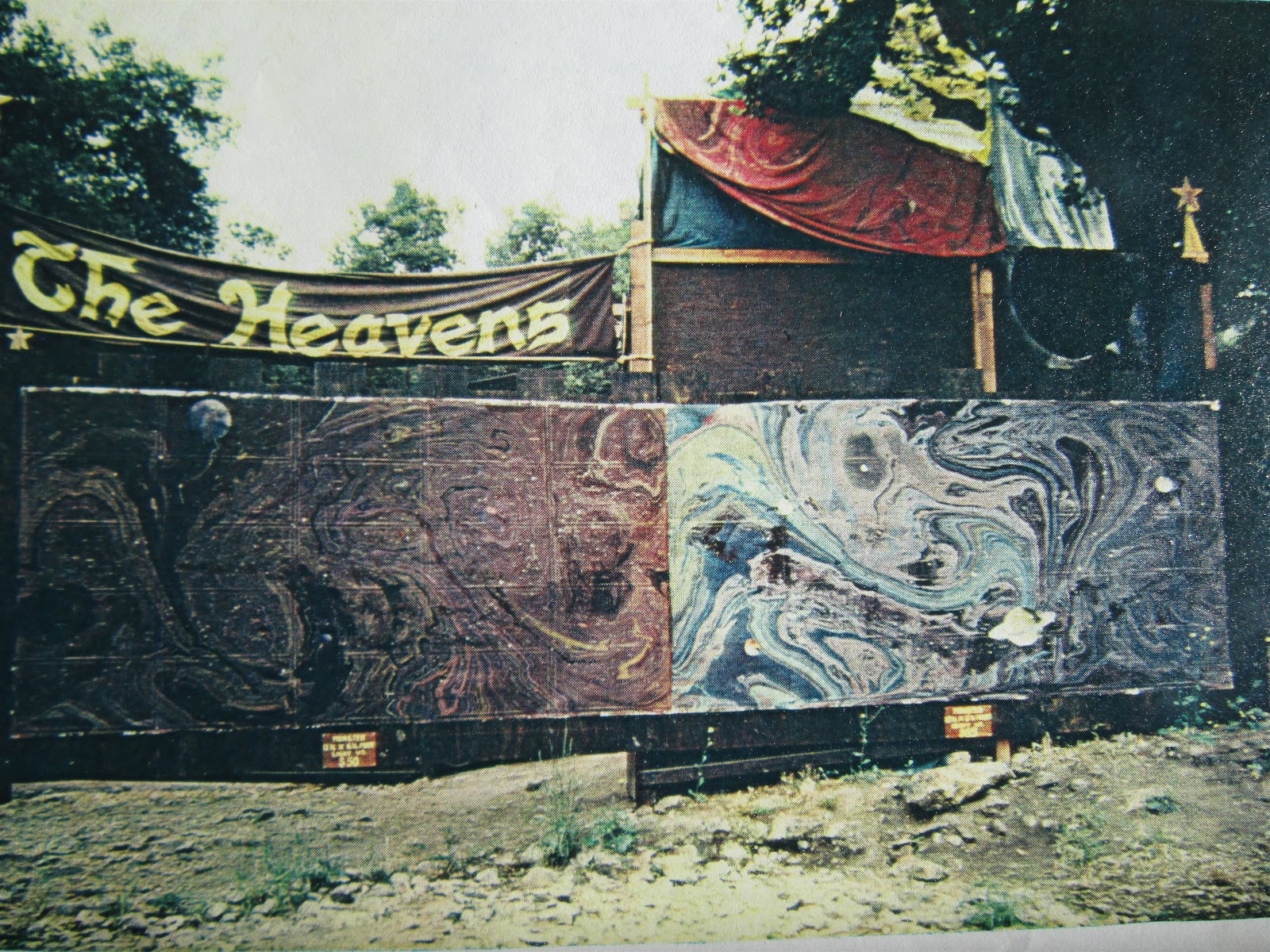 Marbling: David W. Teske star maps, marbleized