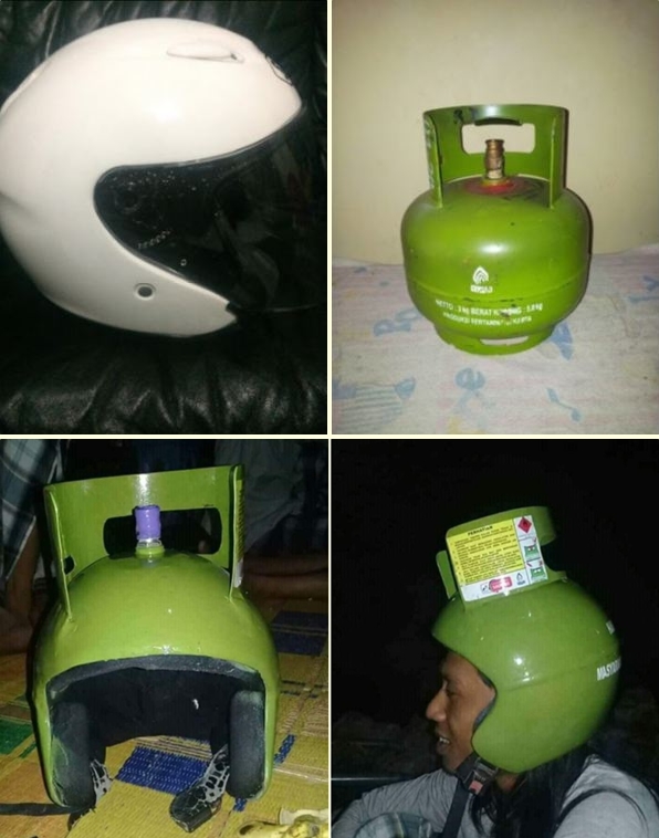 10 Desain Unik dan Nyeleneh Helm Yang Bikin Kamu Ngakak Abisss - Campur ...