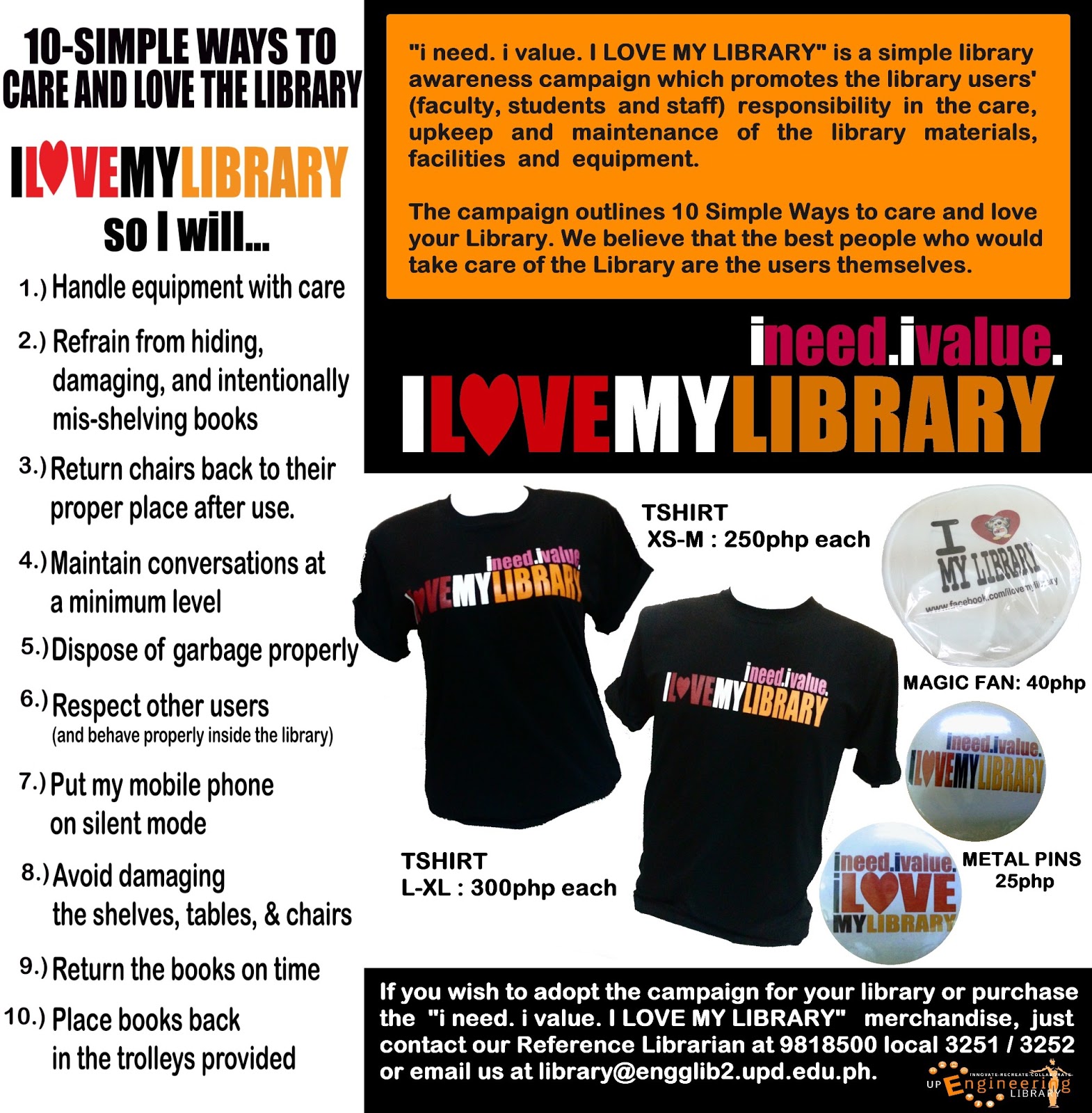 The "I Need. I Value. I Love My Library" Campaign ~ I Need. I Value. I ...