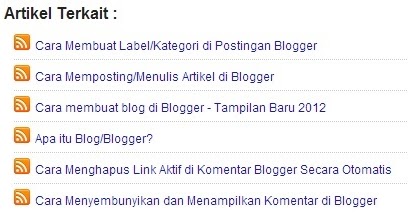 Cara Membuat Artikel Terkait di Blog Terbaru - caratutorial.com