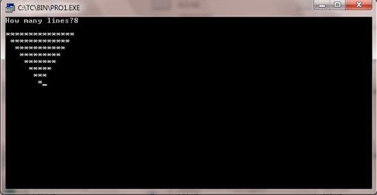 C++ program to print the following design: