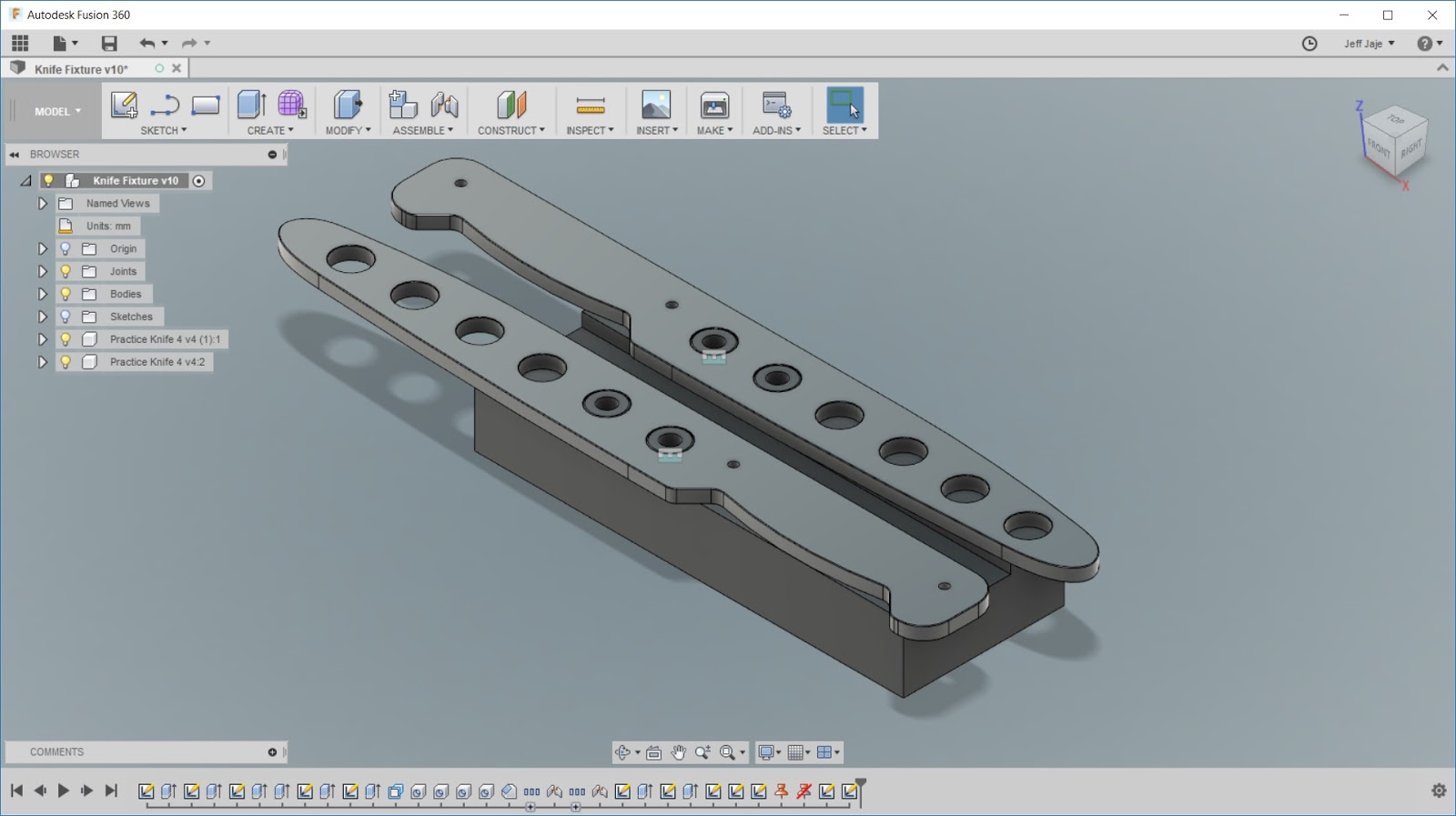 CAD CAM Zen: Making a Kali training knife in Fusion 360 Part 2
