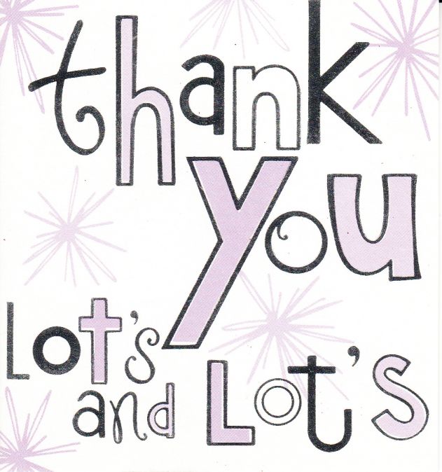 Herb's blog: Thank you lot's and lot's