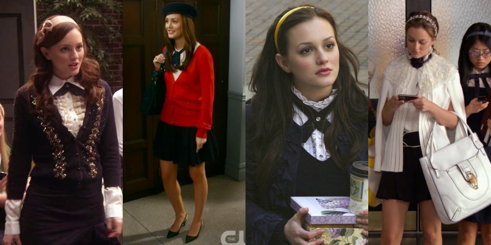 Red Ruby How To Style Your Uniform Inspired By Blair Waldorf Of Gossip Girl