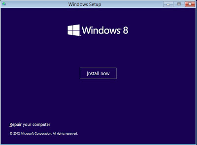 Brain Book: WINDOWS 8 INSTALLATION STEP BY STEP