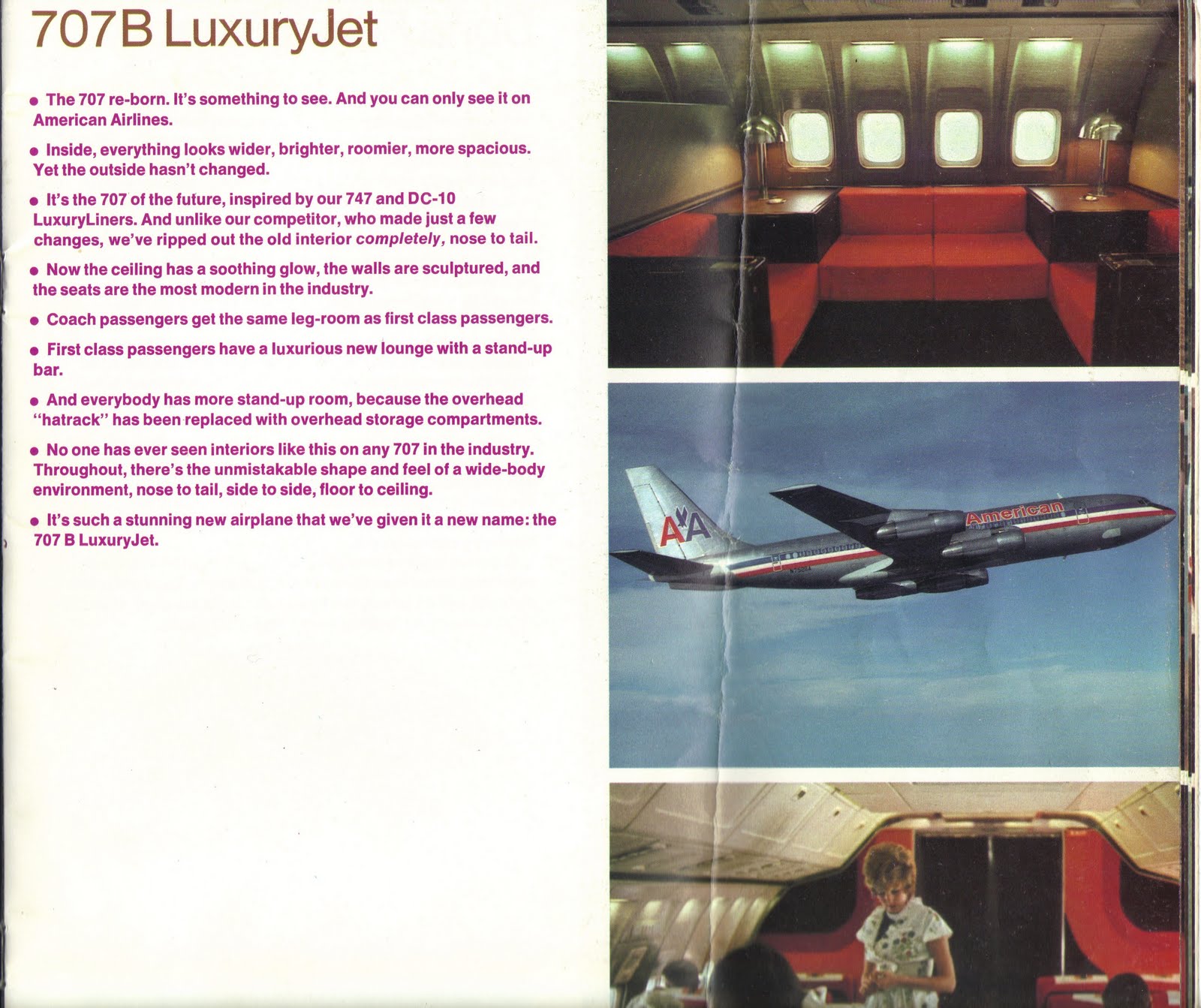 American Airlines Vintage Fleet and Inflight Service: New Passenger ...